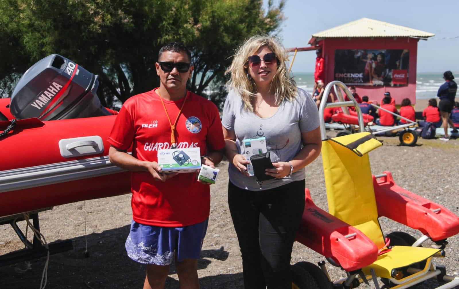 Discapacidad de Rawson entregó a los guardavidas elementos para control ...